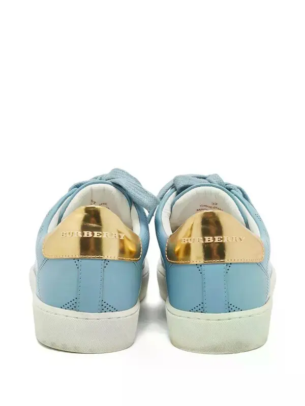 Burberry Leather Perforated Sneakers