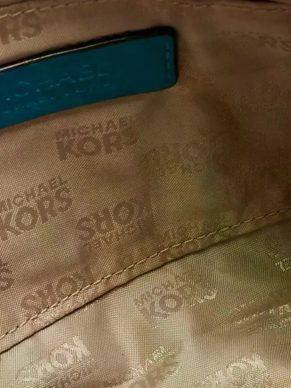Michael Kors Logo Leather Wristlet