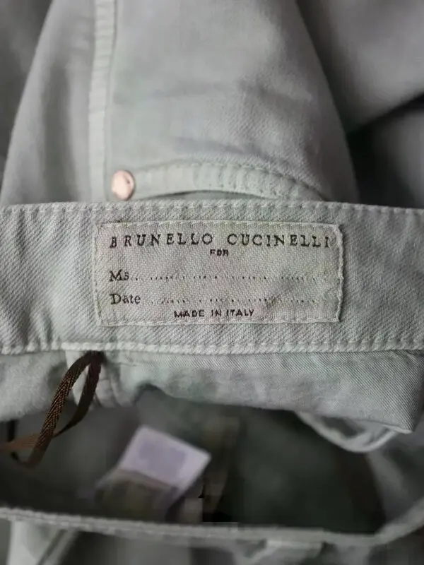Brunello Cucinelli Button-fastening Straight Leg Jeans - Green