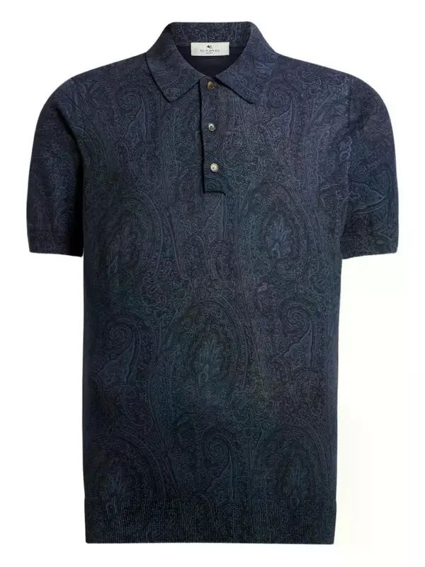 Etro Floral-paisley Polo Shirt
