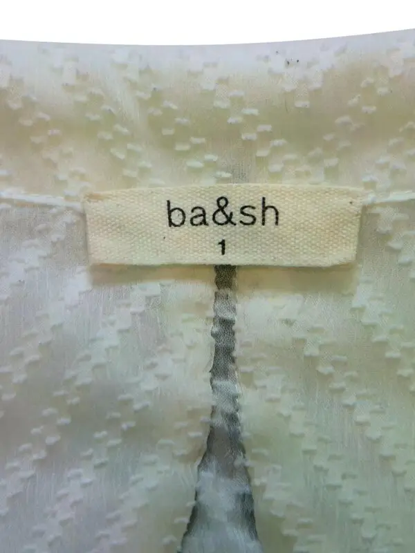 Ba&sh Textured Embroidered Blouse