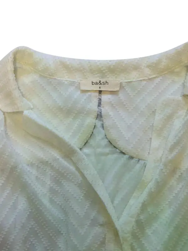 Ba&sh Textured Embroidered Blouse