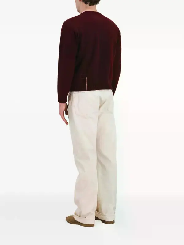 FORTELA Heylor Ribbed Crew-neck Sweater - Red