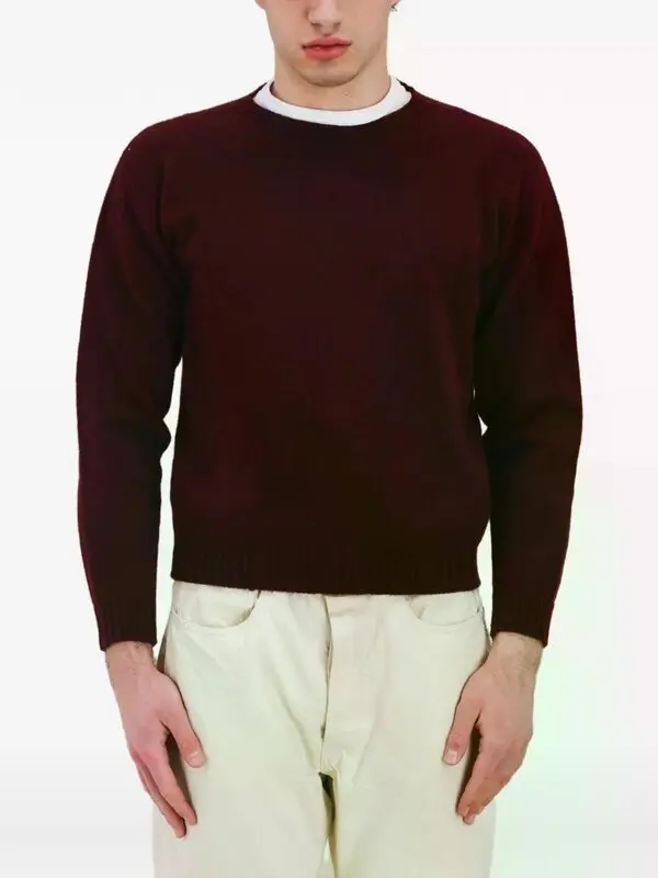 FORTELA Heylor Ribbed Crew-neck Sweater - Red