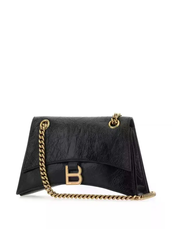 Balenciaga Crush Shoulder Bag - Black