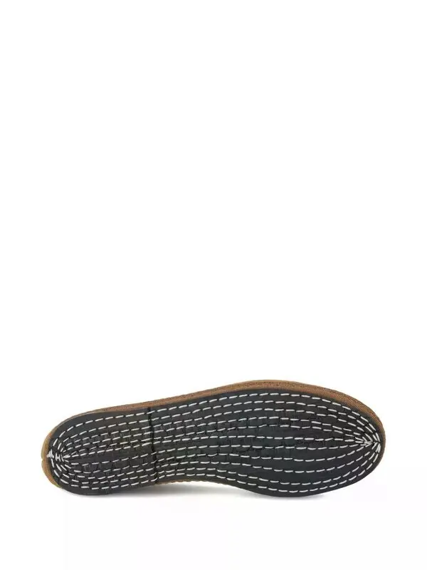 FORTELA Geometric-embroidery Pumps - Brown