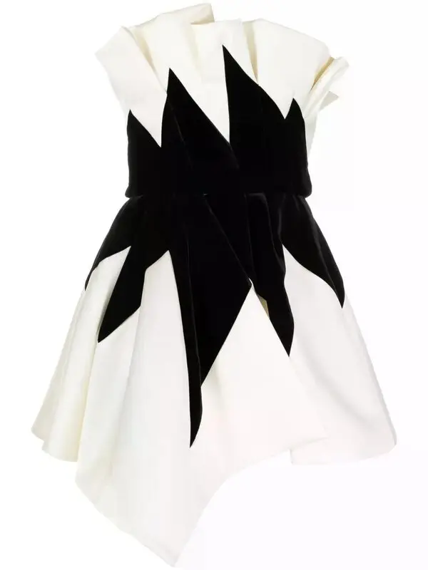 Zuhair Murad Strapless Flared Mini Dress - Black