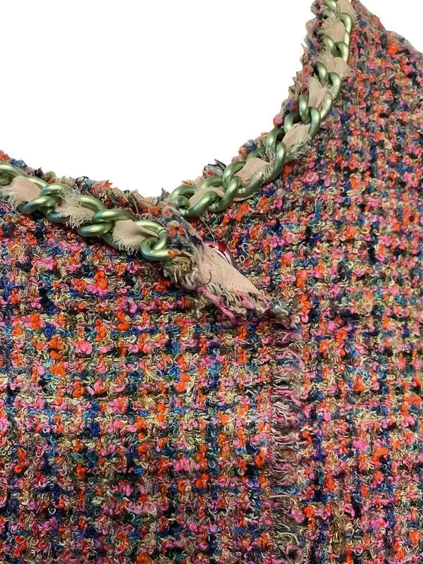 Dolce & Gabbana Tweed Jacket With Chain Embellishments