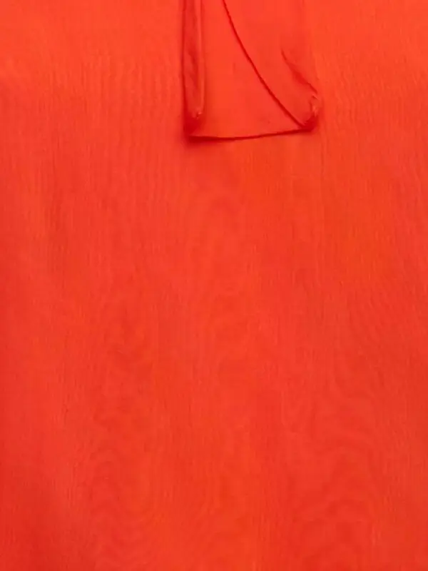 Emilio Pucci Silk Neck-tie Long Sleeve Top