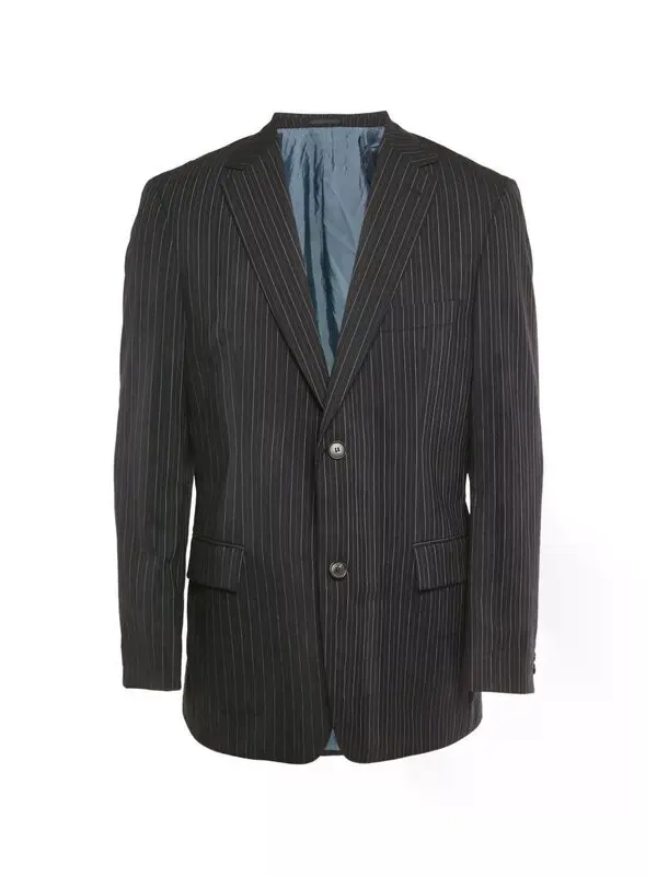 BOSS Pinstripe Blazer - Black