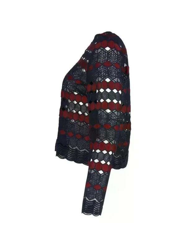 Sandro Lace-detail Long-sleeved Blouse