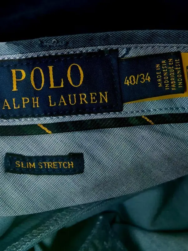 Polo Ralph Lauren Slim Cotton Trousers - Blue