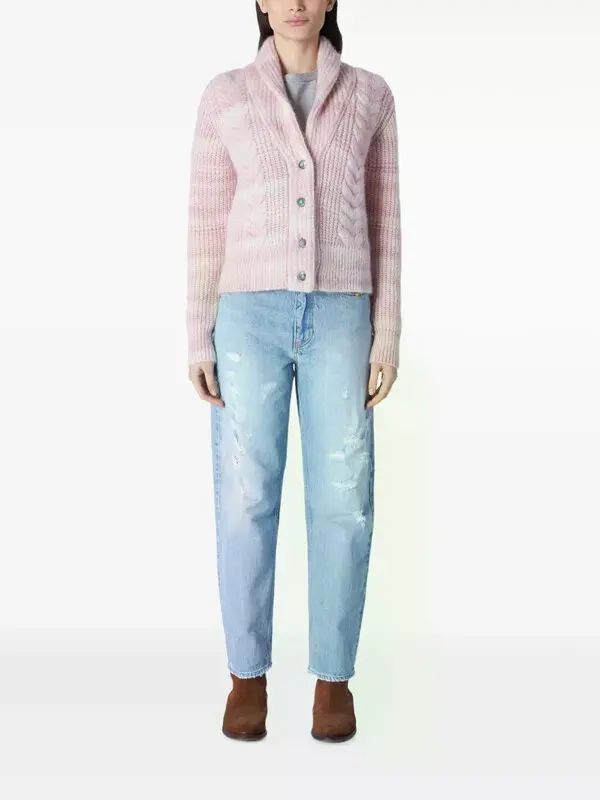 FORTELA V-neck Button Cardigan With Shawl Collar