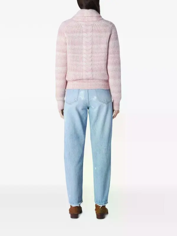 FORTELA V-neck Button Cardigan With Shawl Collar