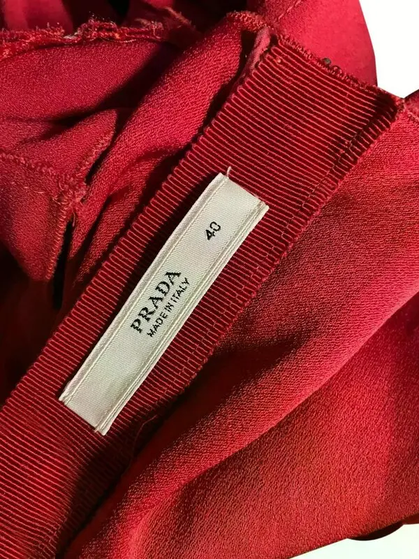 Prada Bow V-neck Dress