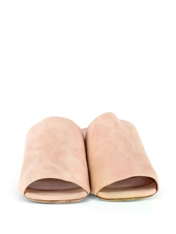 MANSUR GAVRIEL Block-heel Suede Mules