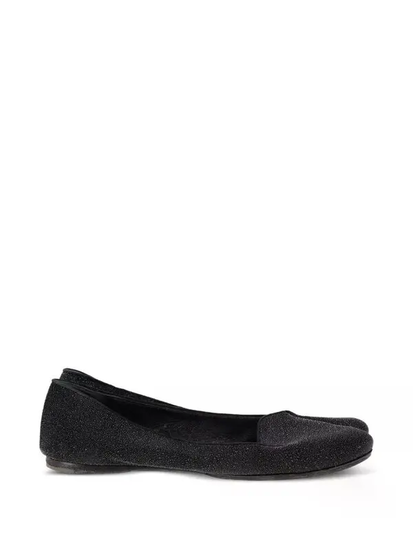 Saint Laurent Glittering Leather Ballerinas