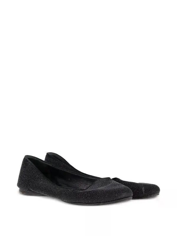 Saint Laurent Glittering Leather Ballerinas