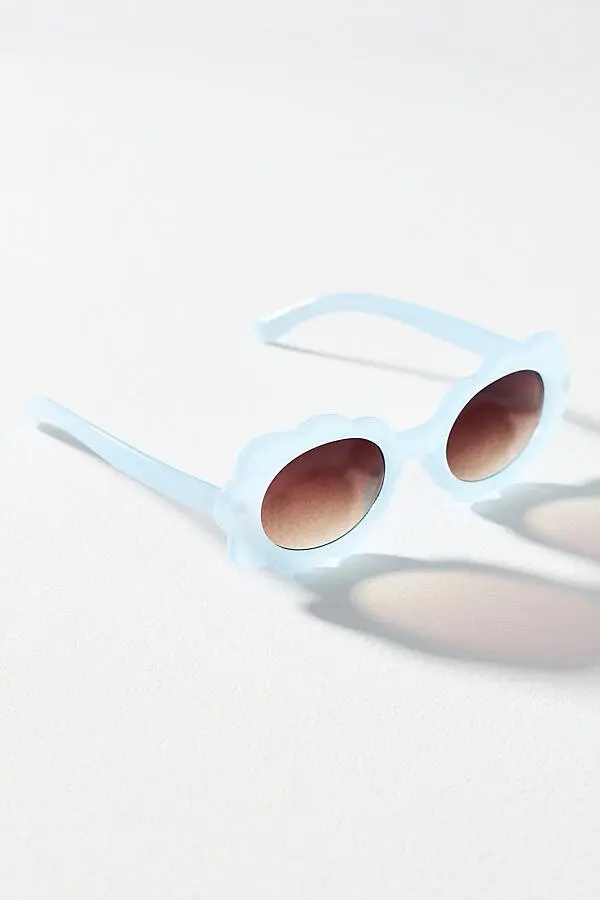 Anthropologie Scalloped Oval Sunglasses