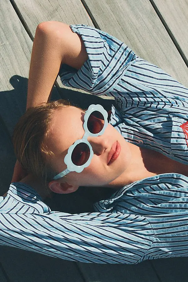 Anthropologie Scalloped Oval Sunglasses
