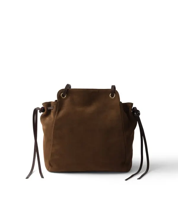Prada Medium Suede Tote Bag