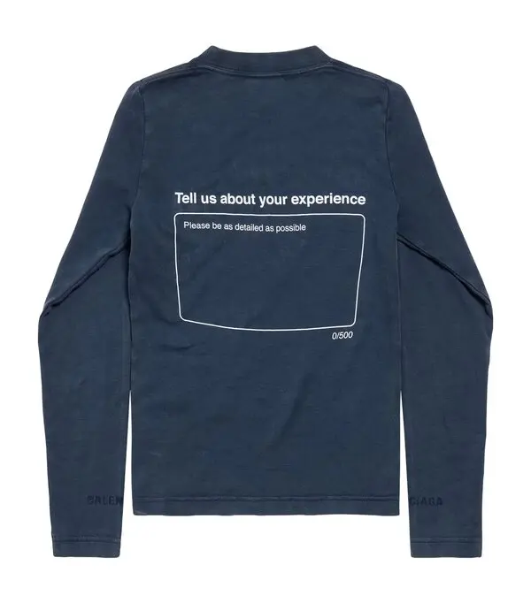 Balenciaga Cotton Top Rating Sweatshirt