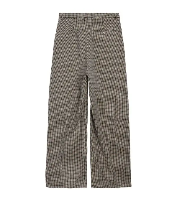 Balenciaga Check Wide-leg Trousers