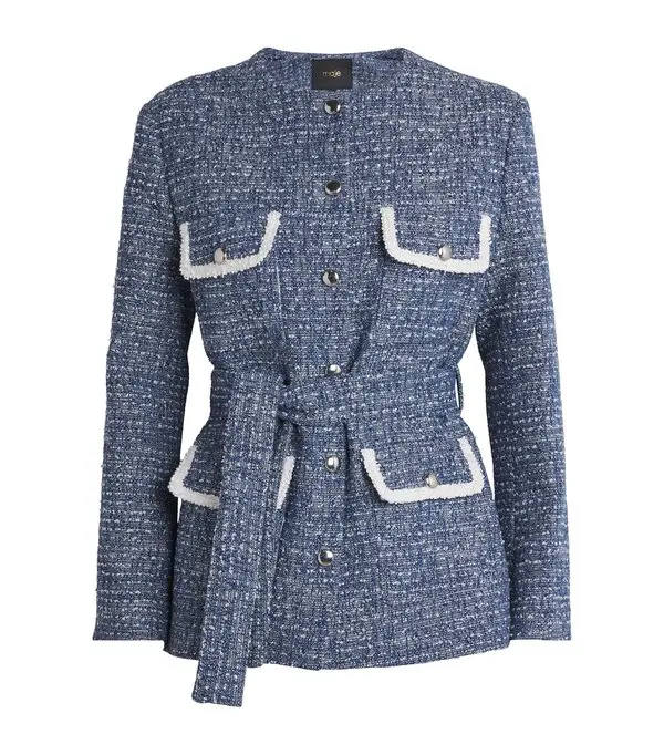 Maje Cotton-blend Tweed Jacket