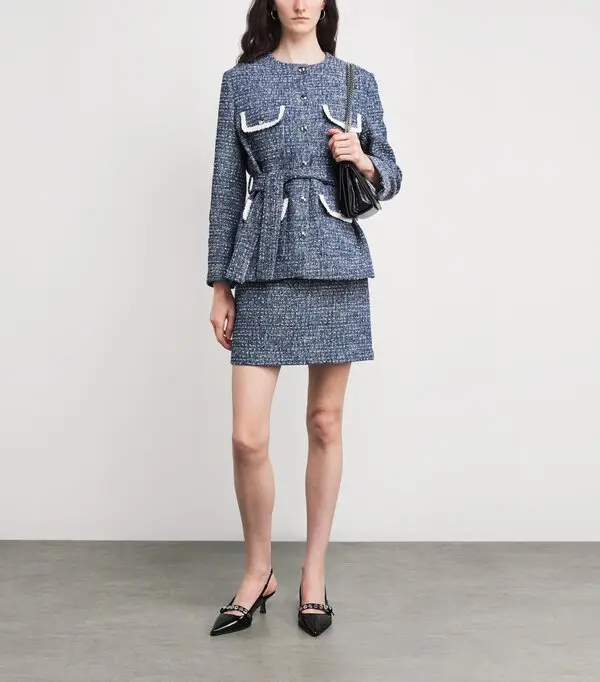 Maje Cotton-blend Tweed Jacket