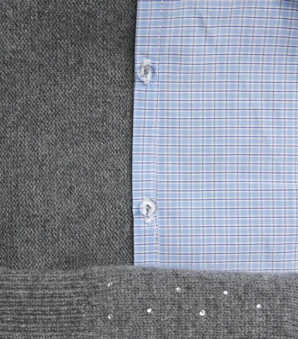 Maje Wool-blend Sweater And Shirt Set