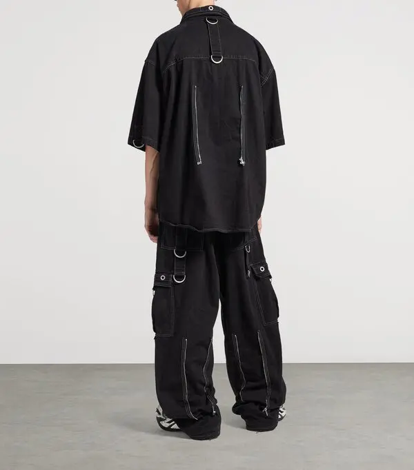 Balenciaga Distressed D-ring Shirt