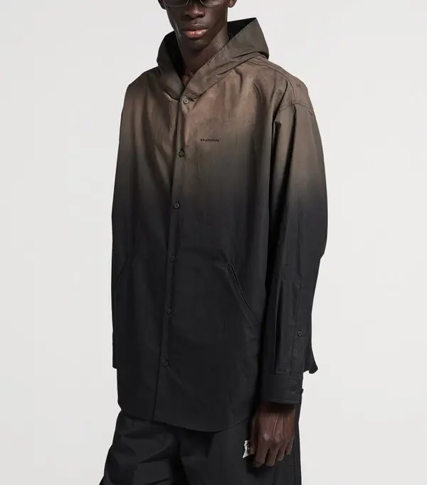Balenciaga Hooded Ombré Shirt