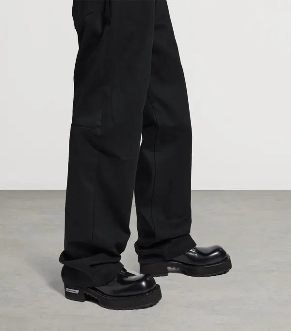 Balenciaga Leather Venom Derby Shoes