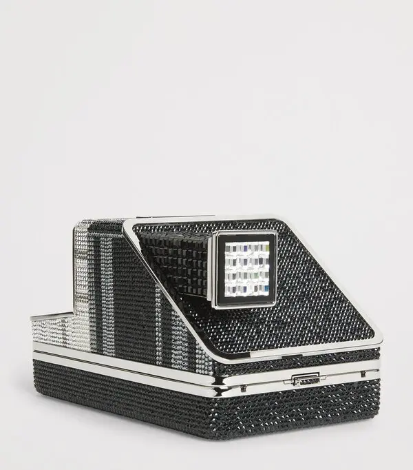 Judith Leiber Crystal-embellished Camera Clutch - Silver