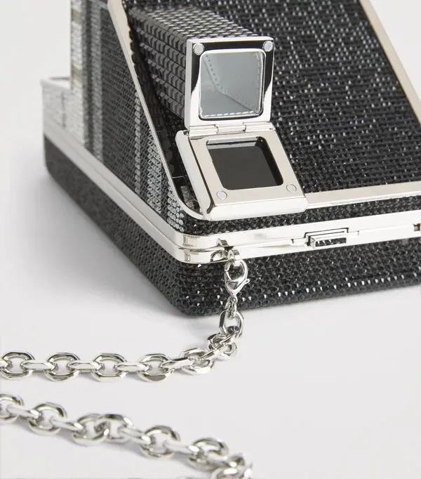 Judith Leiber Crystal-embellished Camera Clutch - Silver