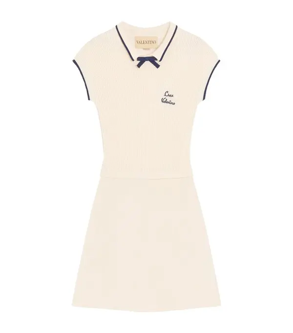 Valentino Garavani Knitted Chez Mini Dress