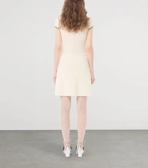 Valentino Garavani Knitted Chez Mini Dress