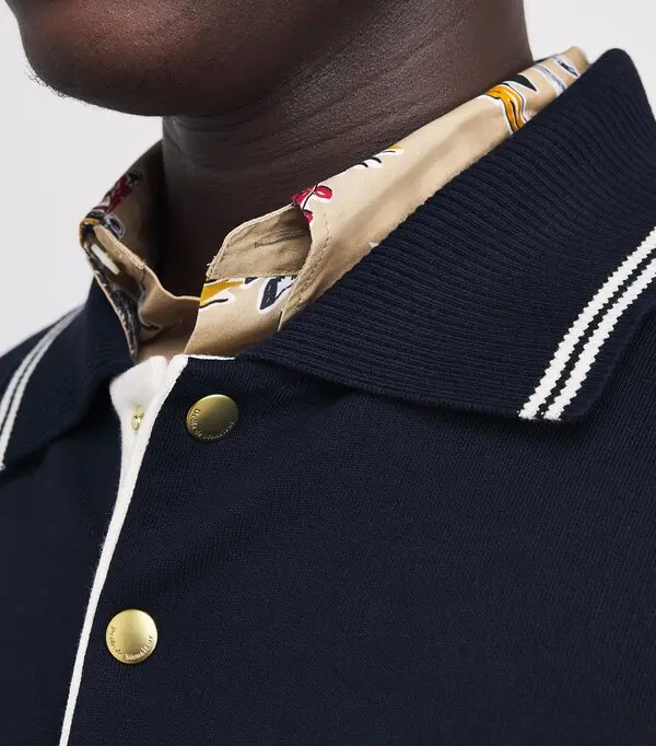 Drole De Monsieur Cotton Pipe-collar Polo Sweatshirt