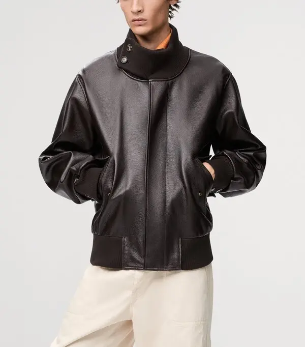 Loewe Leather Bomber Jacket