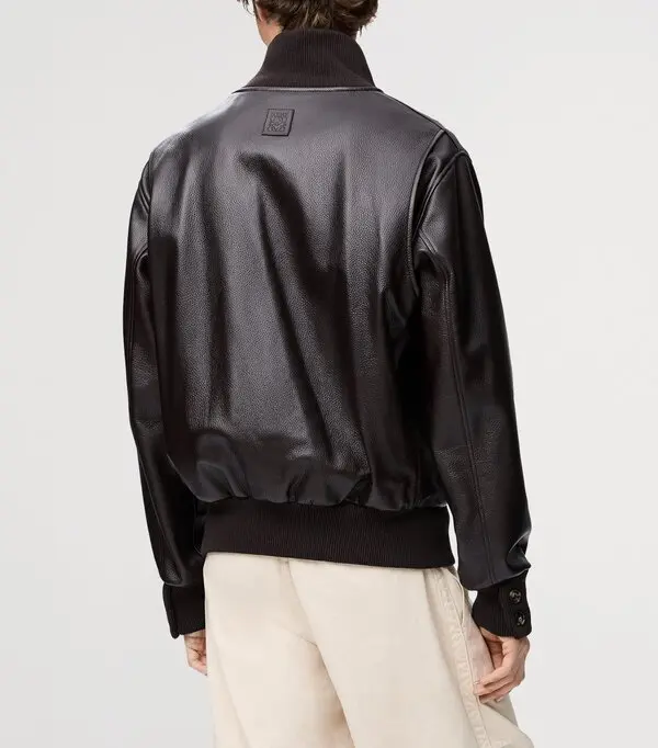 Loewe Leather Bomber Jacket