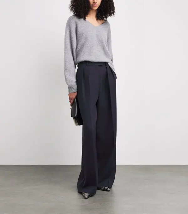 ANINE BING Lou Wide-leg Trousers