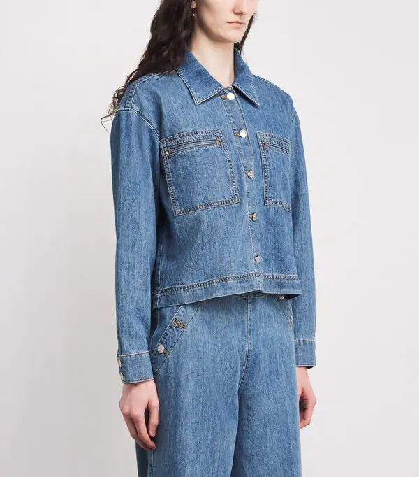Claudie Pierlot Denim Trucker Jacket