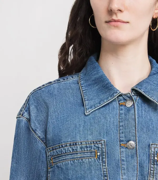 Claudie Pierlot Denim Trucker Jacket