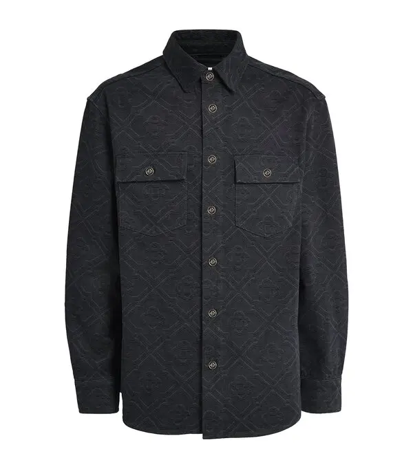 Casablanca Denim Laser Monogram Shirt