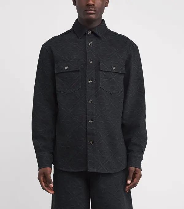 Casablanca Denim Laser Monogram Shirt