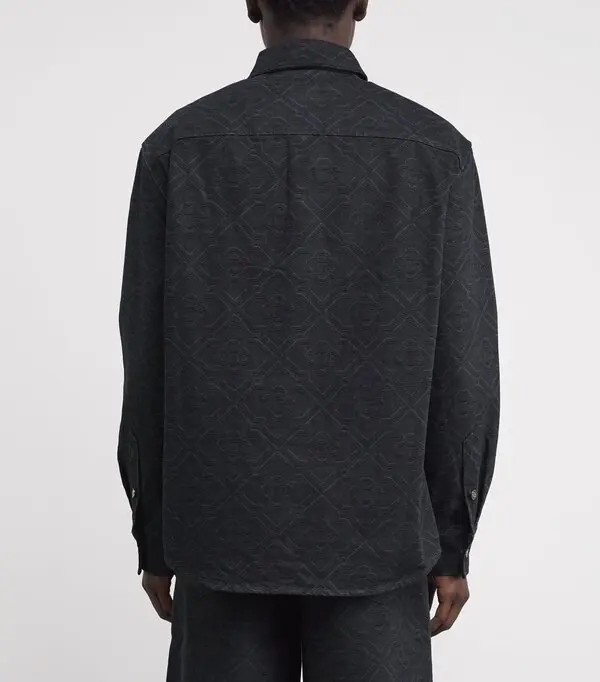 Casablanca Denim Laser Monogram Shirt