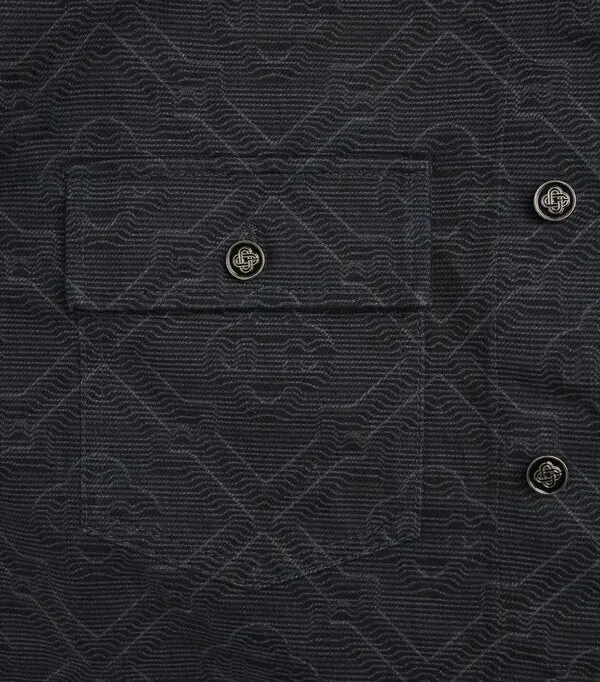 Casablanca Denim Laser Monogram Shirt