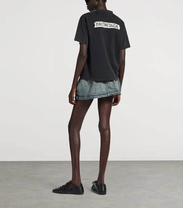 Balenciaga Cotton Masking Tape T-shirt - Black