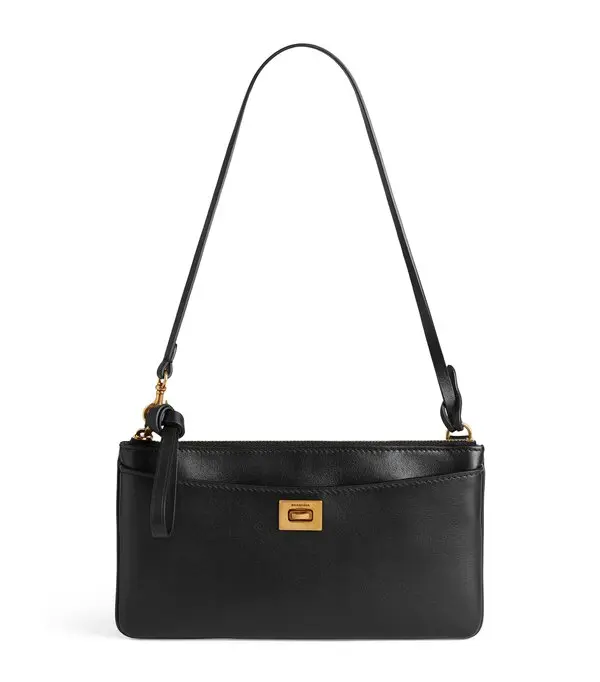 Balenciaga Calfskin Rodeo Pouch - Black