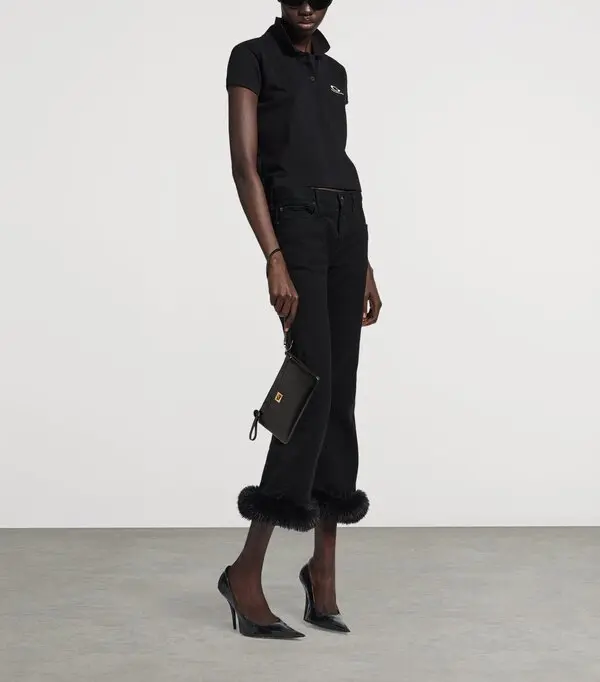Balenciaga Calfskin Rodeo Pouch - Black